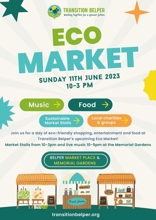 Belper Eco Market Sunday 11th June 10-3 – Earthed Up!