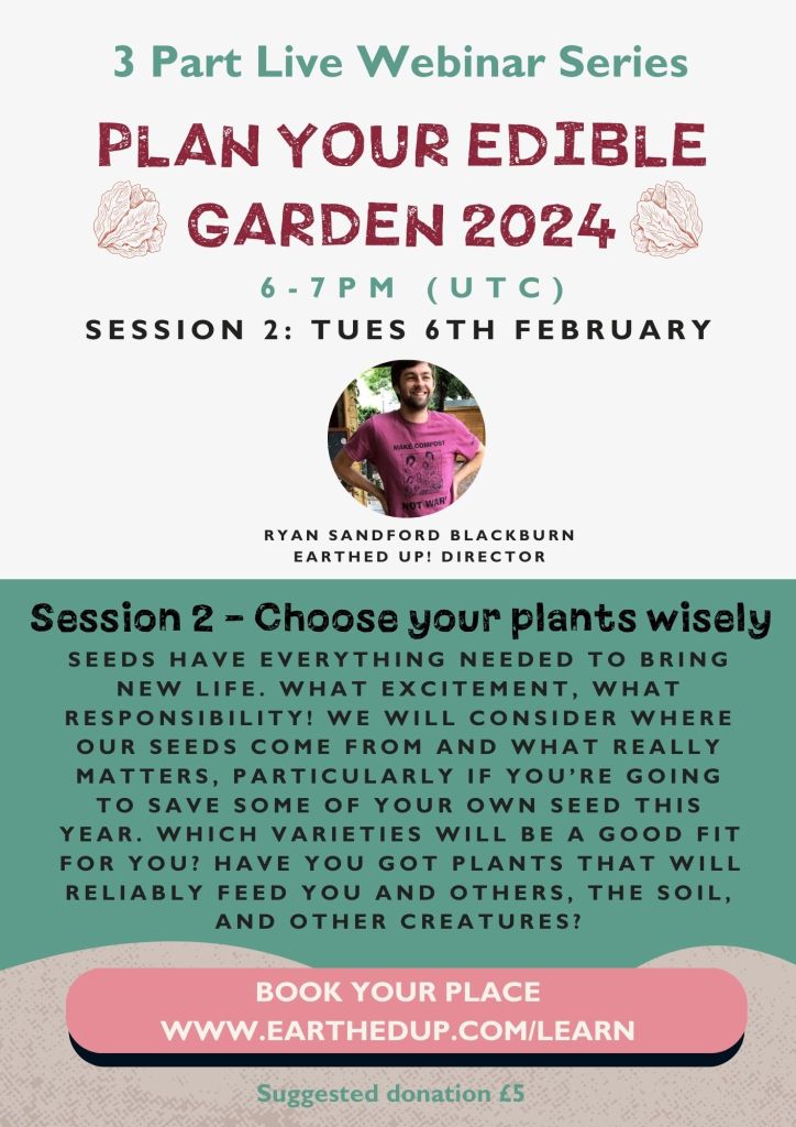 Plan your edible garden 2024 webinar series – Earthed Up!
