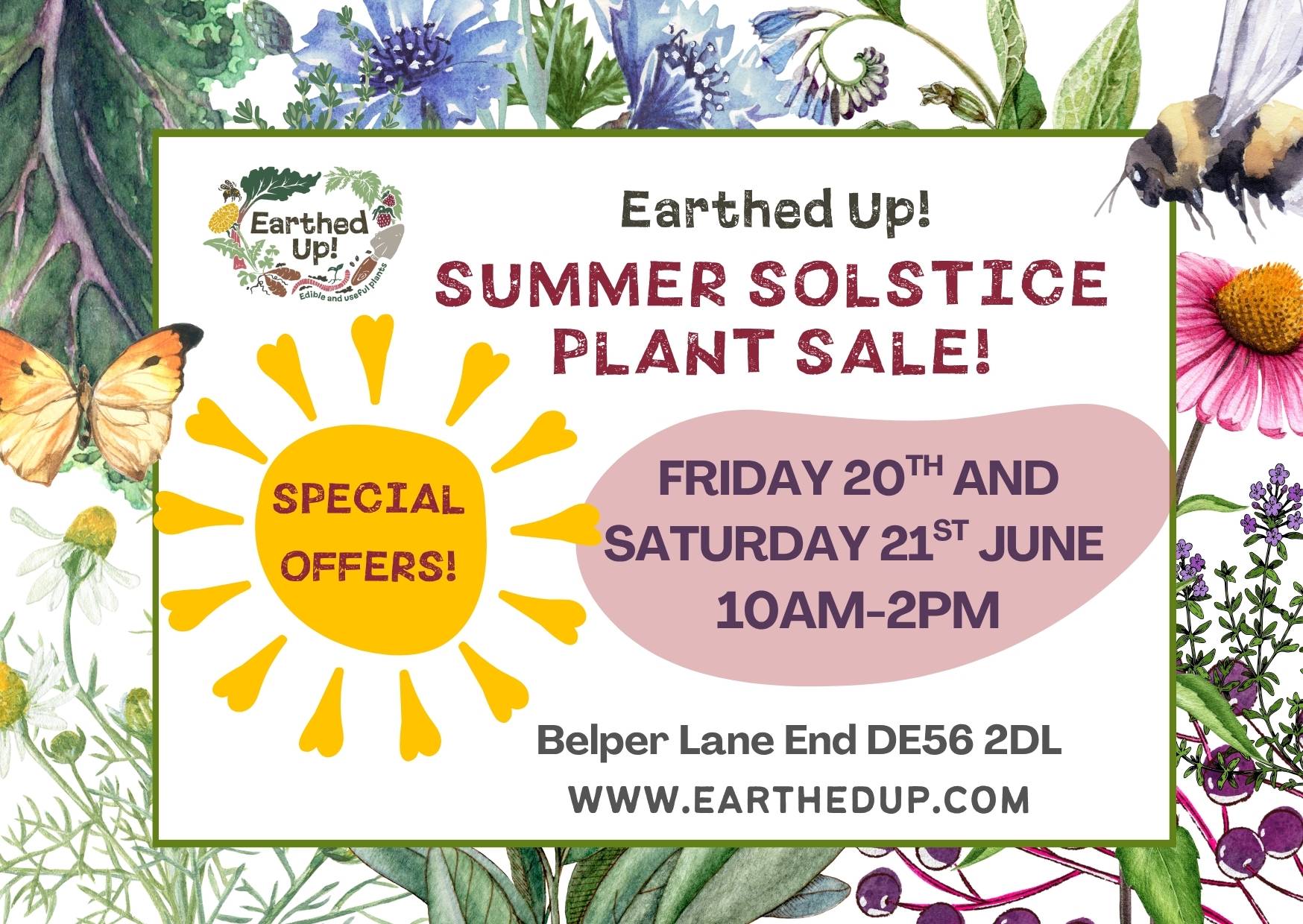 Earthed Up! – Edible & useful plant nursery, Derbyshire